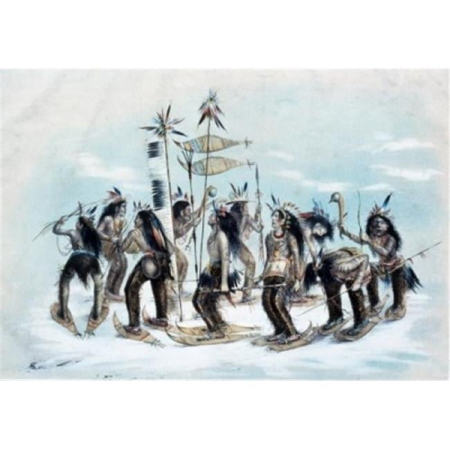 Superstock SAL9001307LARGE The Snow-Shoe Dance From Currier & Ives ...