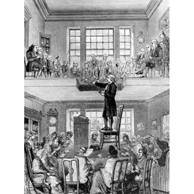 Superstock SAL995103207 Two-Storied Bible Lecture John Wesley Preaching ...