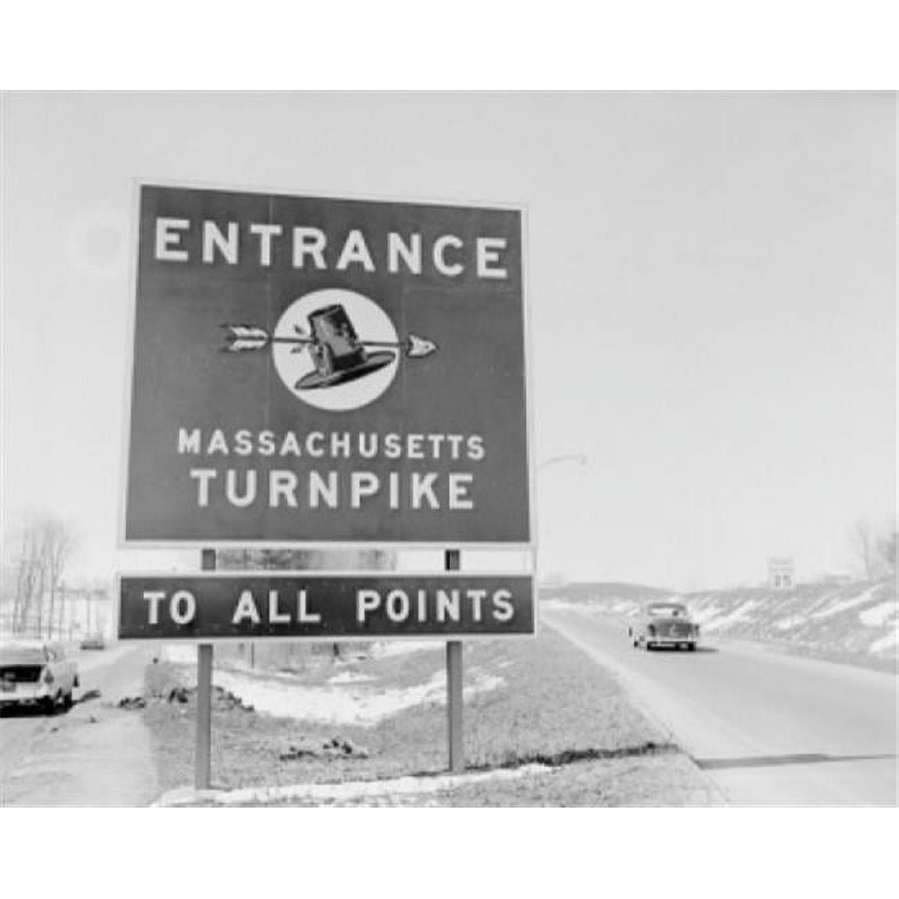 Superstock USA Massachusetts Bedford Turnpike Road Sign Poster Print ...