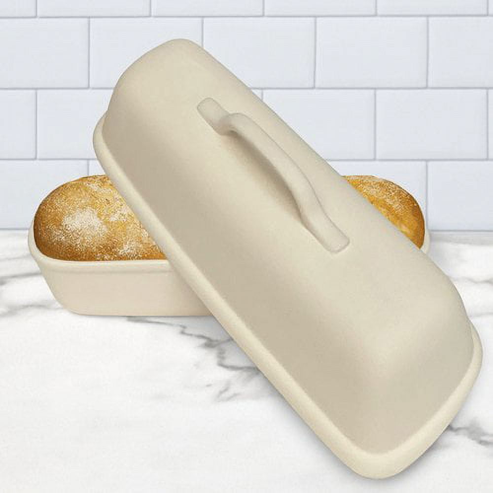 Superstone Covered Bread Baker, Unglazed for Effortless Baking and ...