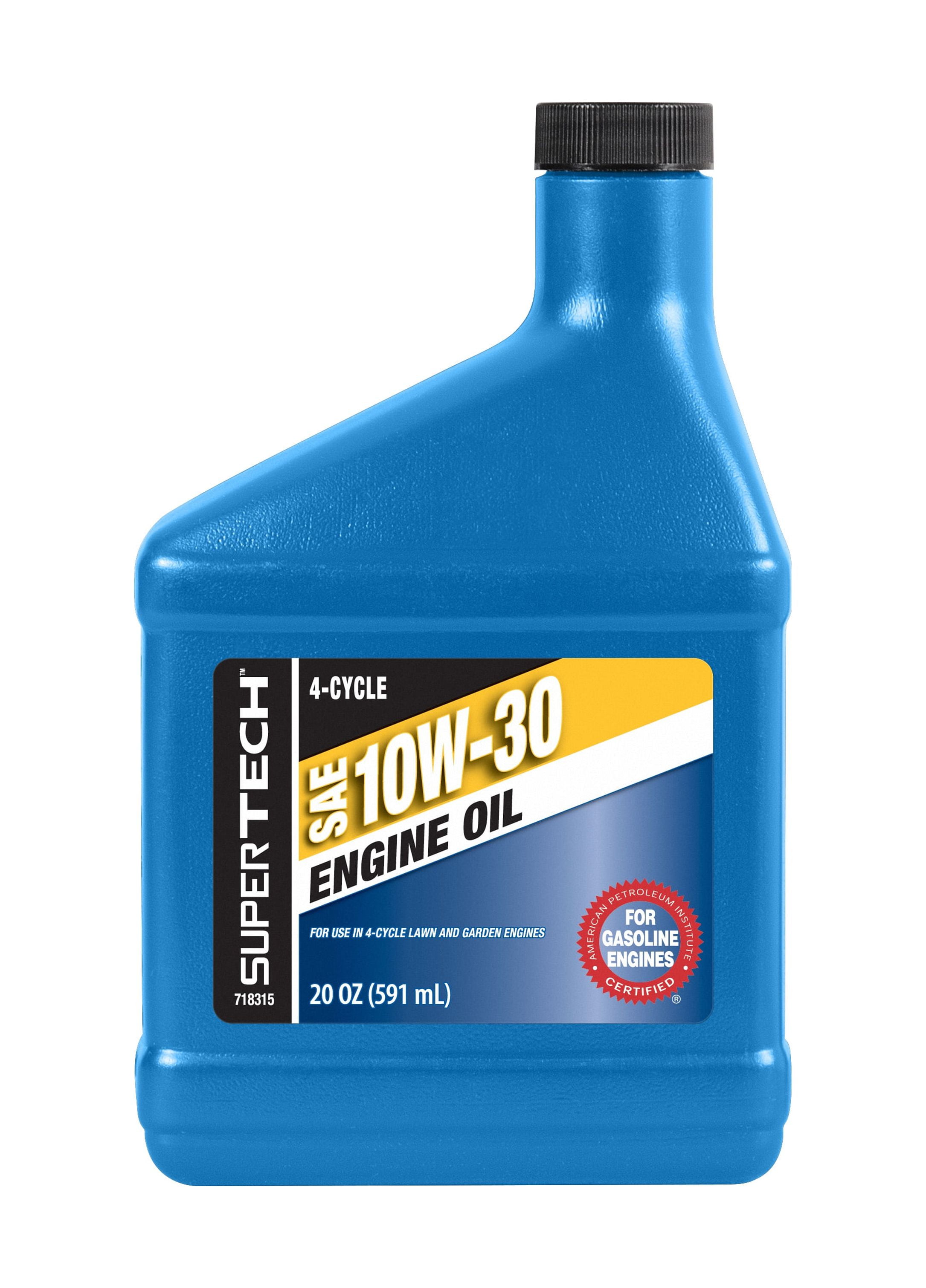 Super Tech 4-Cycle 10W-30 Engine Motor Oil 20 Oz - Walmart.com