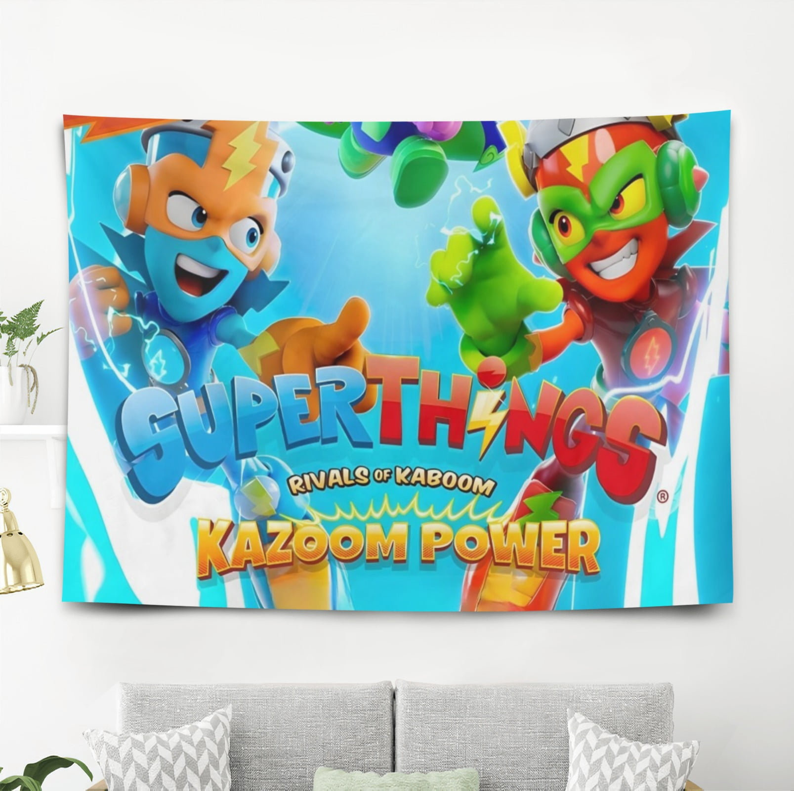 Superthings Rivals of Kaboom, Kazoom Power Tapestry Poster Wall Hanging ...