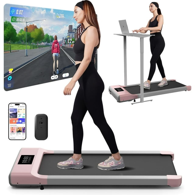 Superun Smart Walking Pad Treadmill 25hp Under Desk Treadmills For