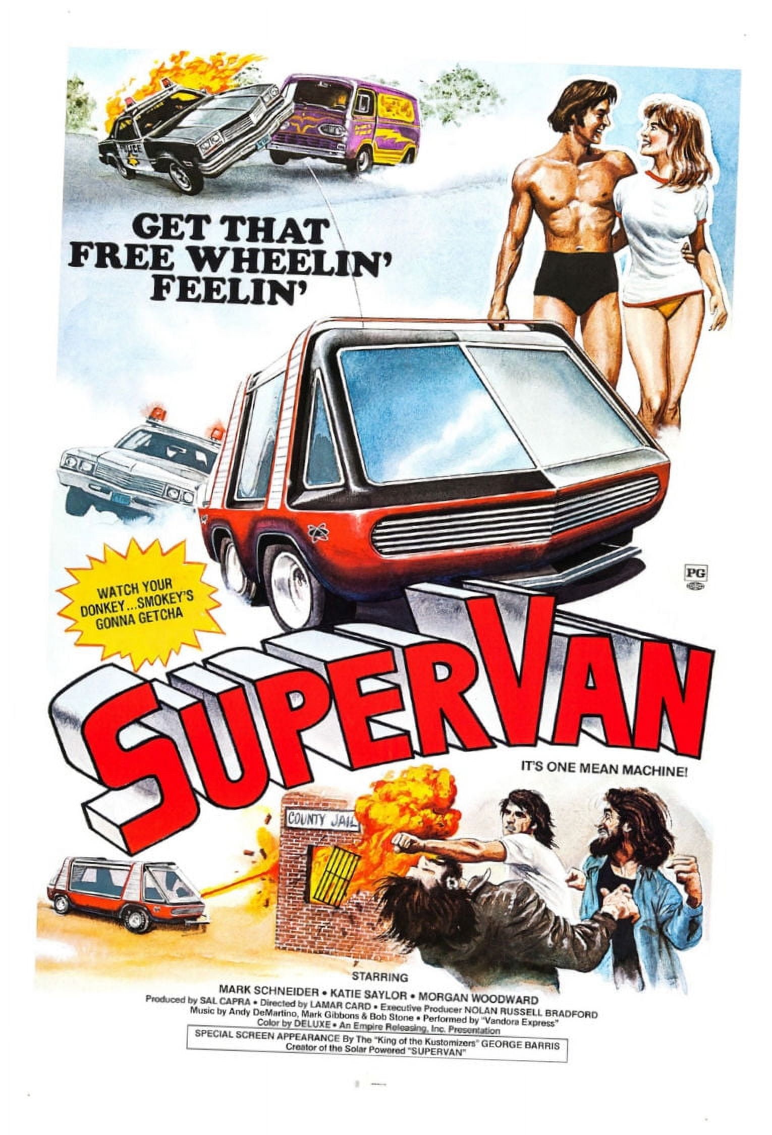 Supervan Movie poster Metal Sign 8inx 12in Metal Art Print 8x12 Multi ...
