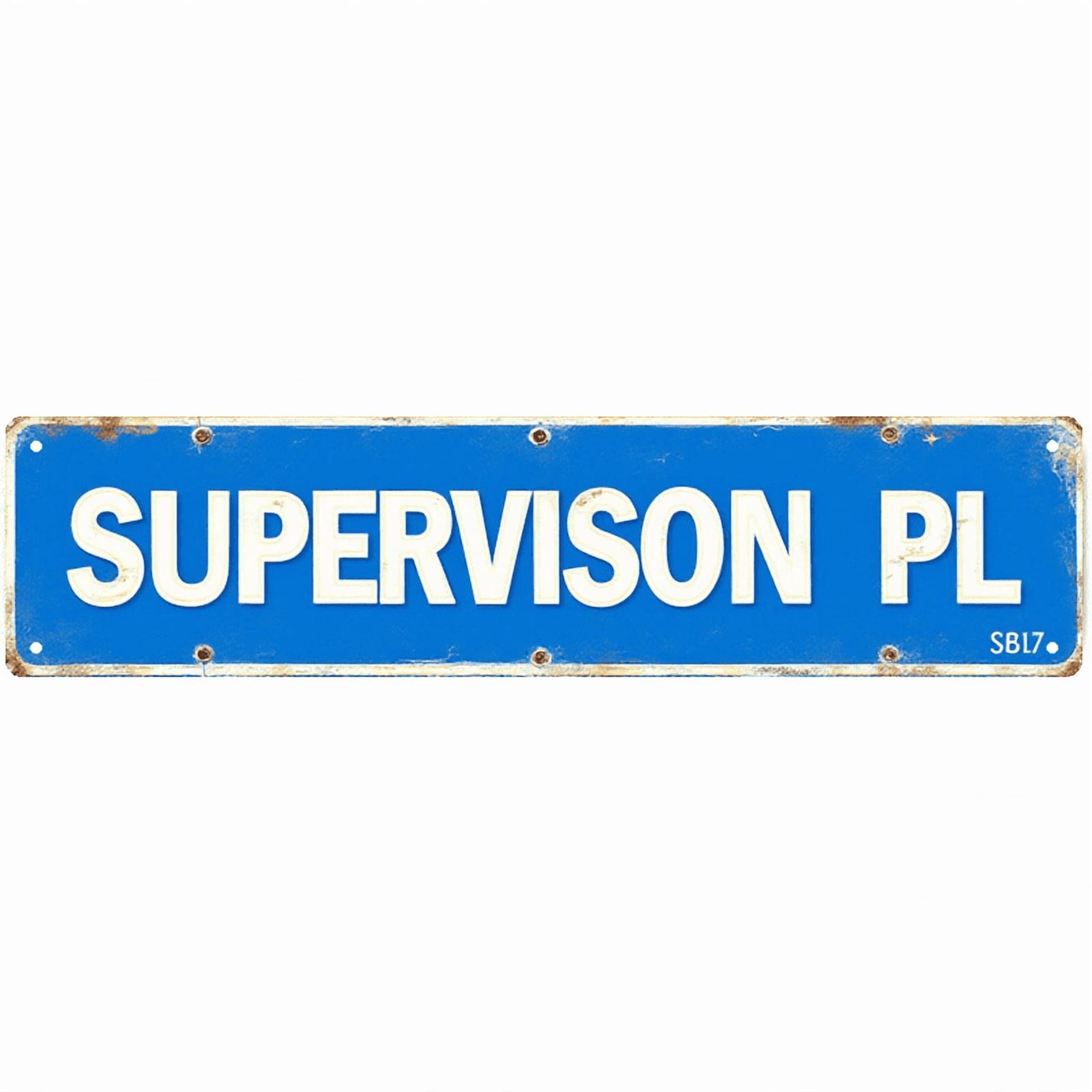 Supervision Pl Tin Sign - 16x4 Inches Vintage Office Decor for Wall ...