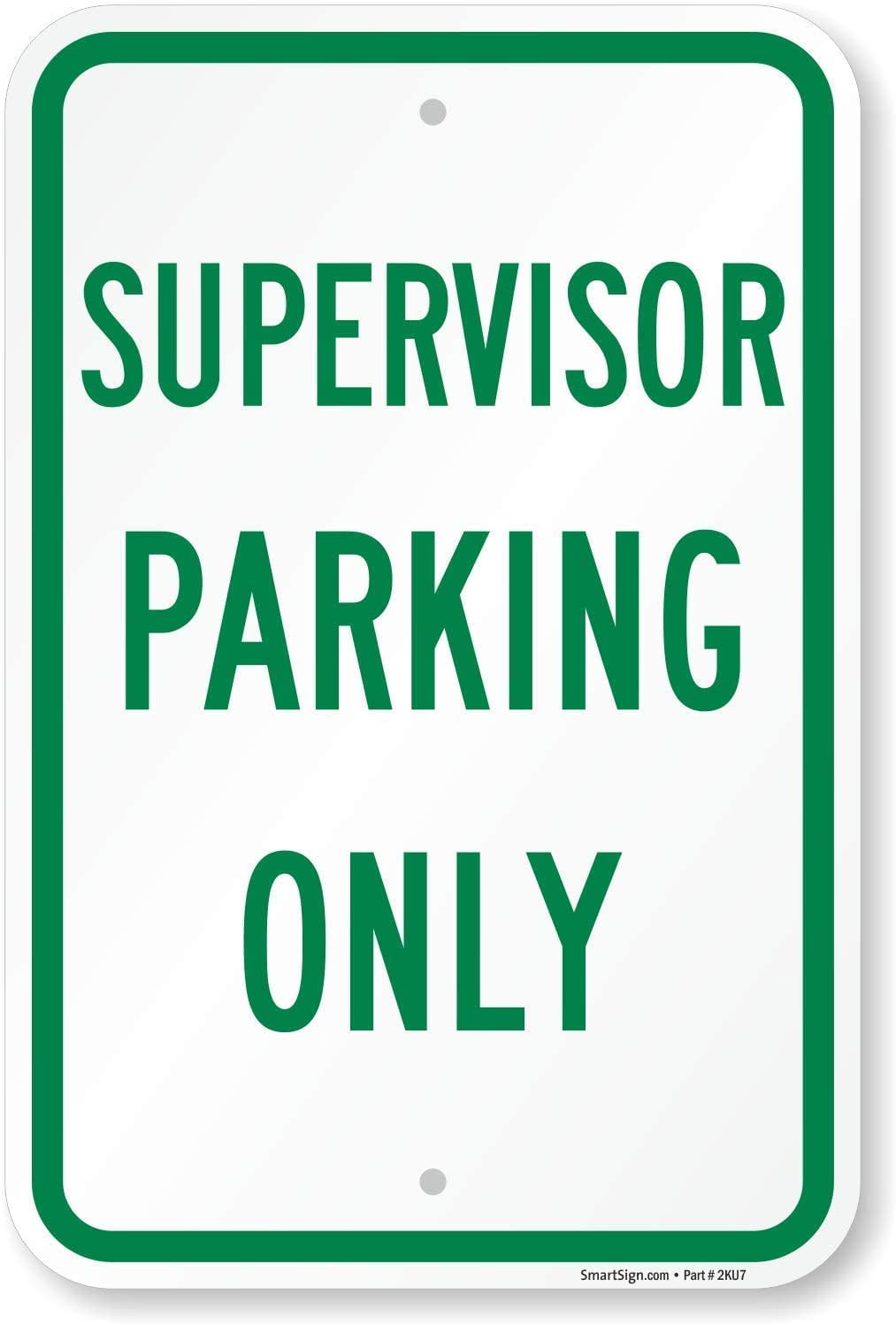 Supervisor Parking Only Safety Sign Tin Signs Caution Warning Sign ...