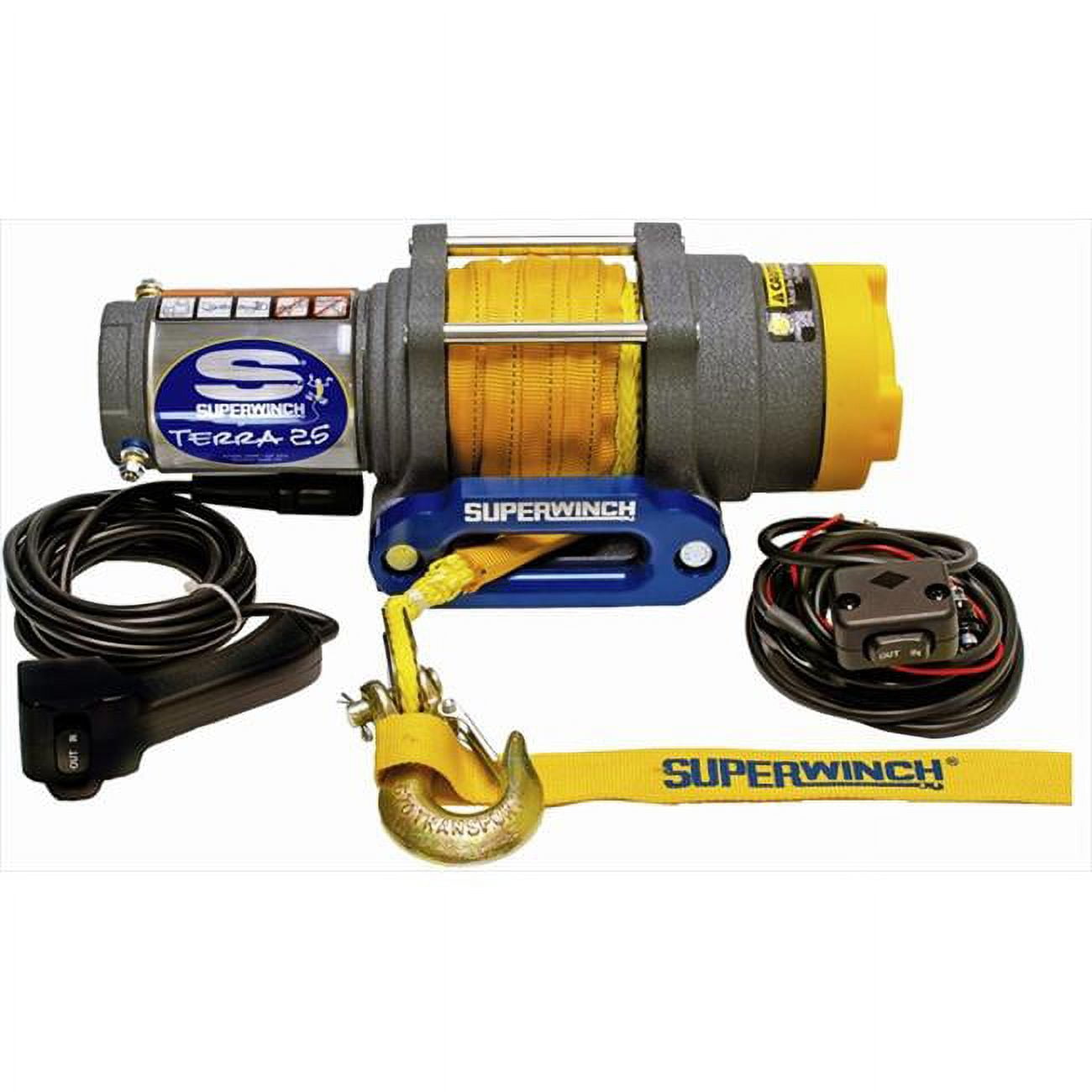 Superwinch 1125230 Terra 25 2500lb-1134kg single line pull with hawse ...