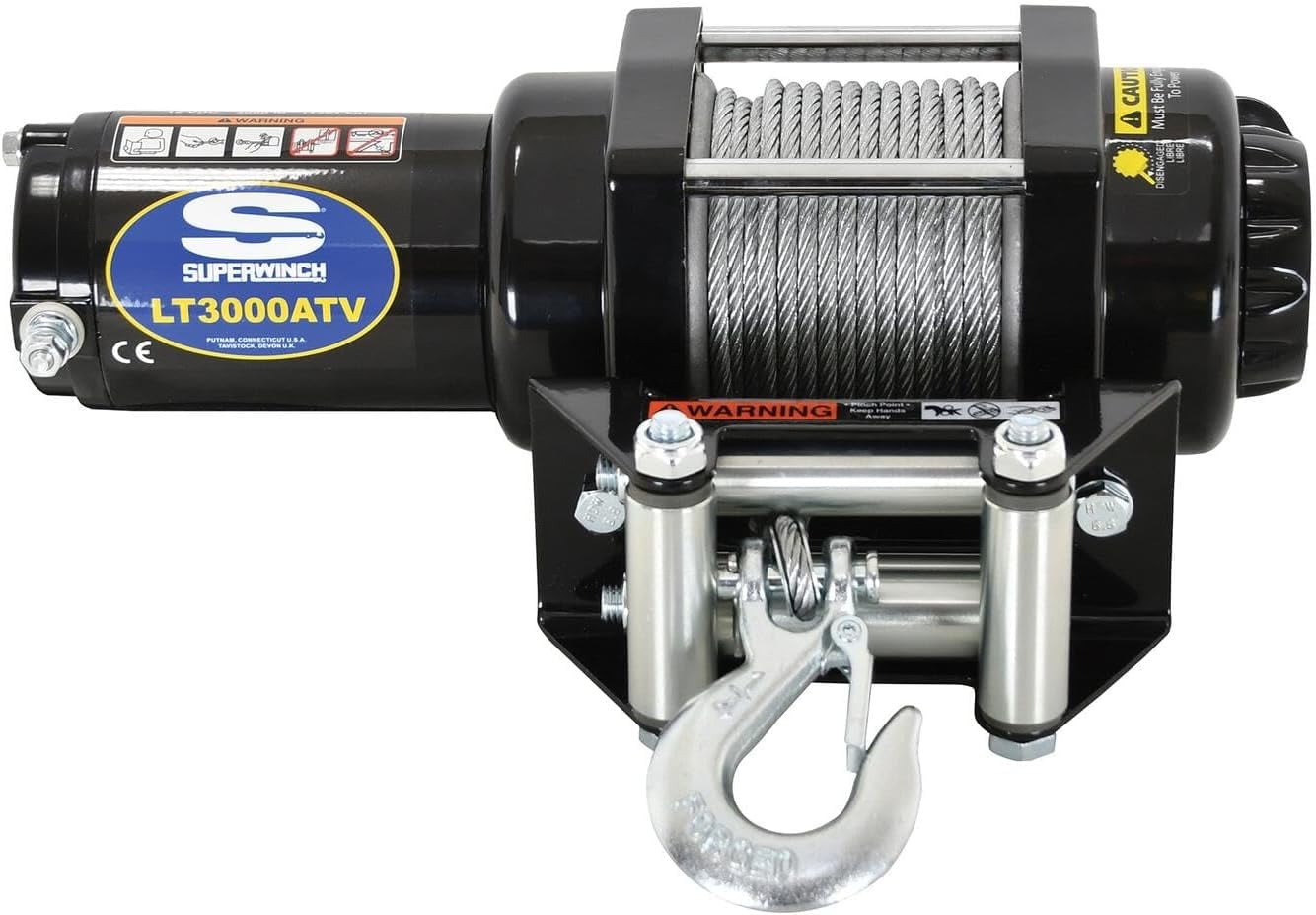 Superwinch 1130220 LT3000 12V DC Winch 3,000lb(1361kg) Single Line Pull ...