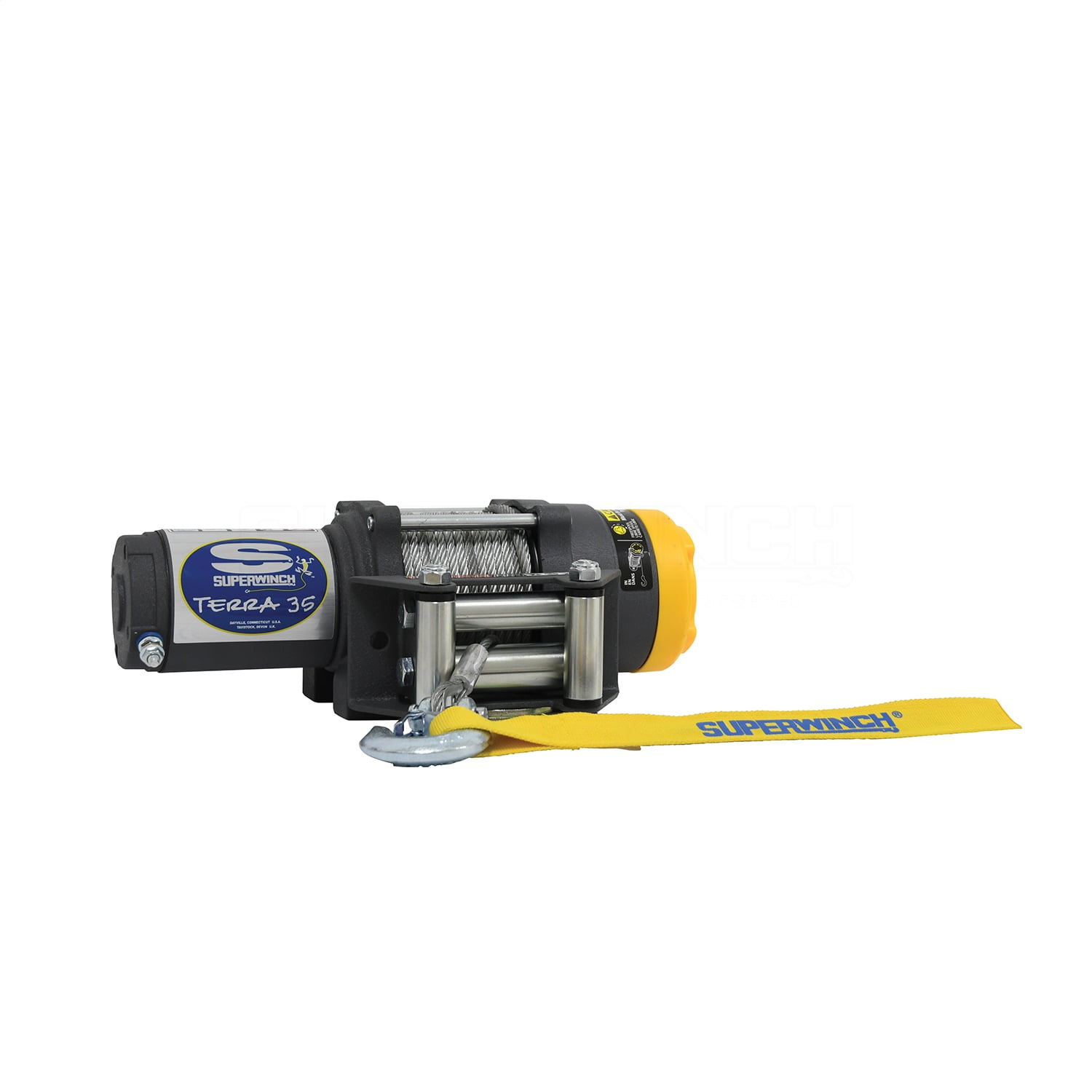 Superwinch 1135220 ATV Terra Series 3,500 lbs Electric Winch with Steel ...