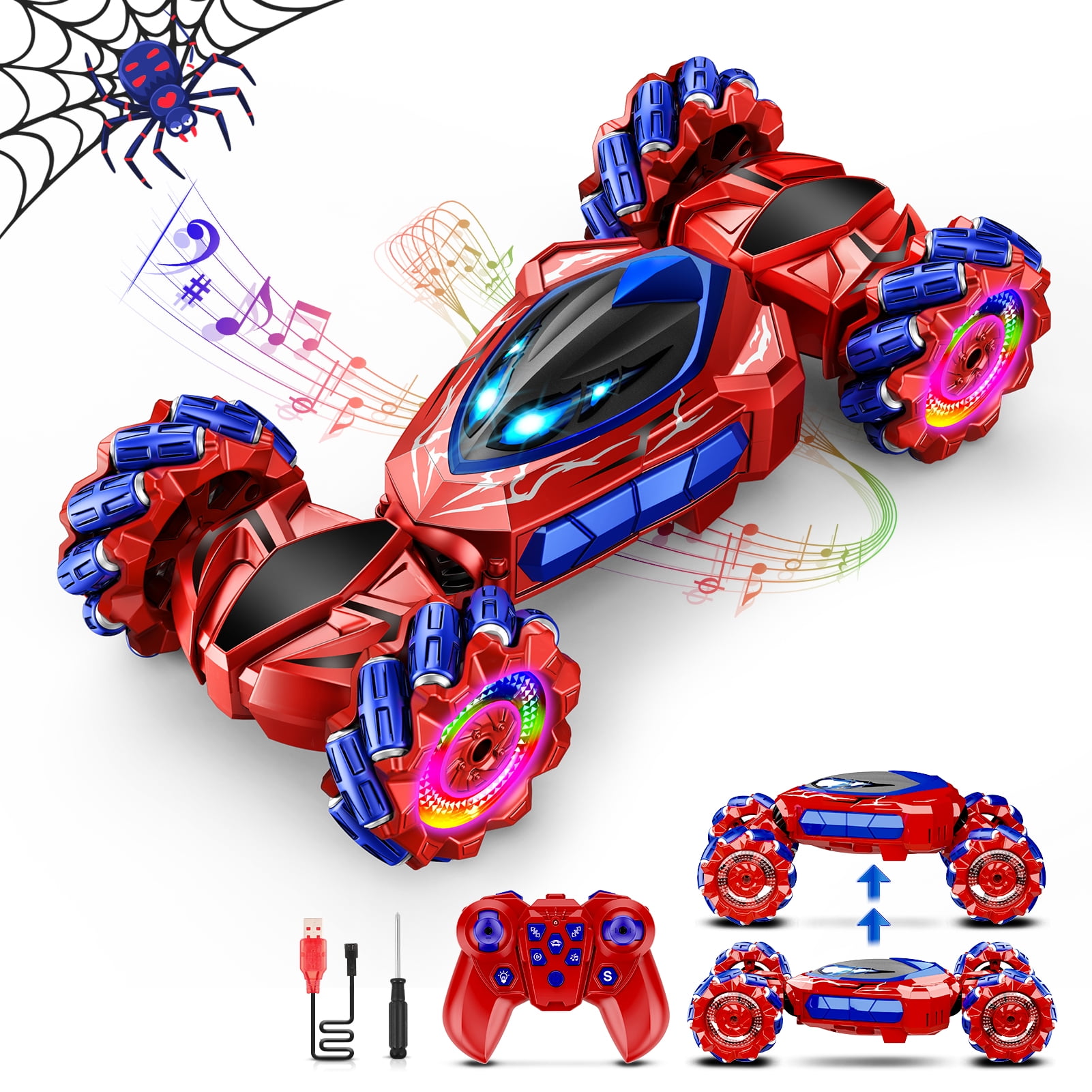 Superwinky Twist Battery-Powered RC Spider Car, Red - Walmart.com