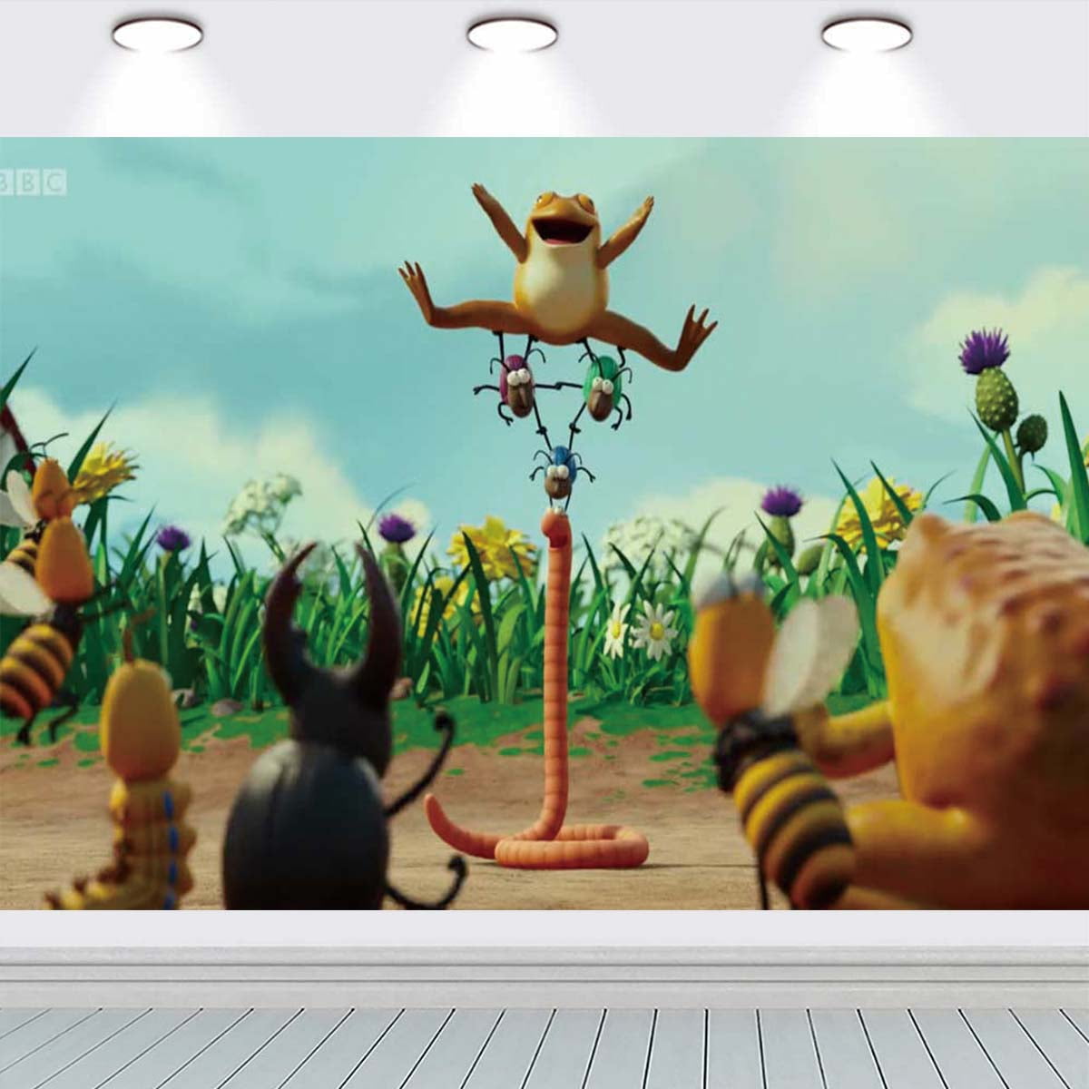 Superworm Post school Wall Decor Birthday Banner Backdrop Background ...