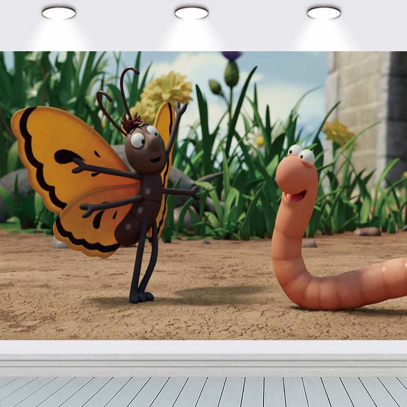 Superworms Birthday Party Supplies Banner Backdrop Background Taspestry ...