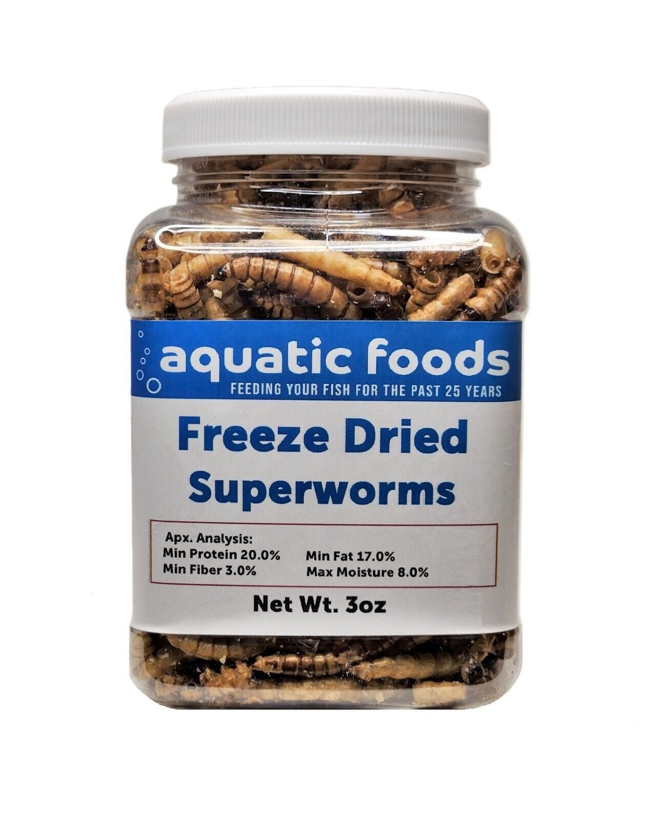 Superworms-- Freeze Dried Superworms for Tropical Fish, Reptiles, Turtles, Tortoises, Frogs ...
