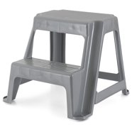 Rubbermaid RM-P2 Heavy Duty 2-Step Molded Plastic Stool with Large Non ...