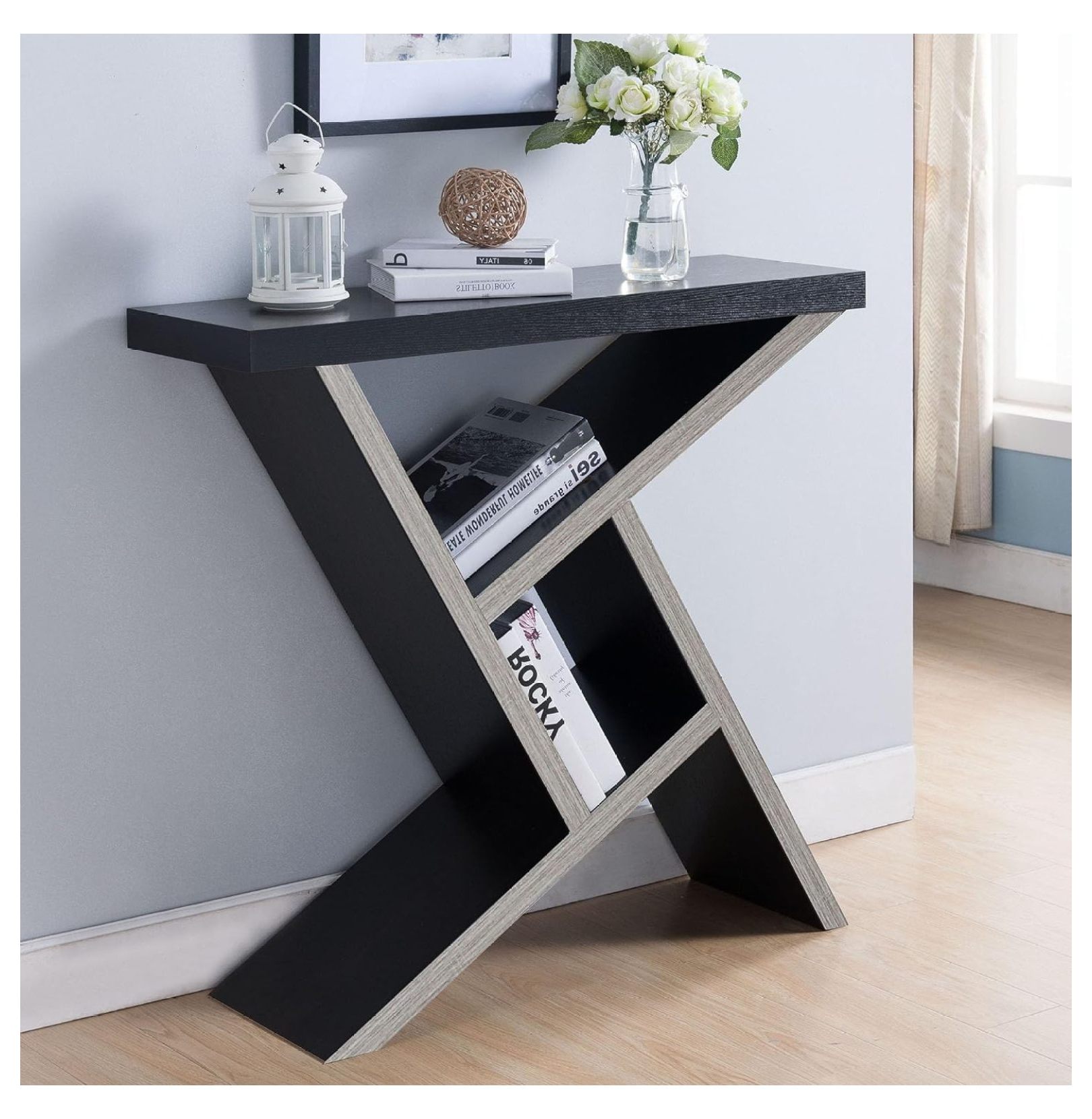 Superwum -Century Modern Console Table, Entryway Table Minimalist Sofa ...