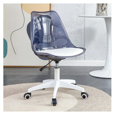 PORKISS Modern Velvet Office Chair with Wheels and Gold Metal Legs ...