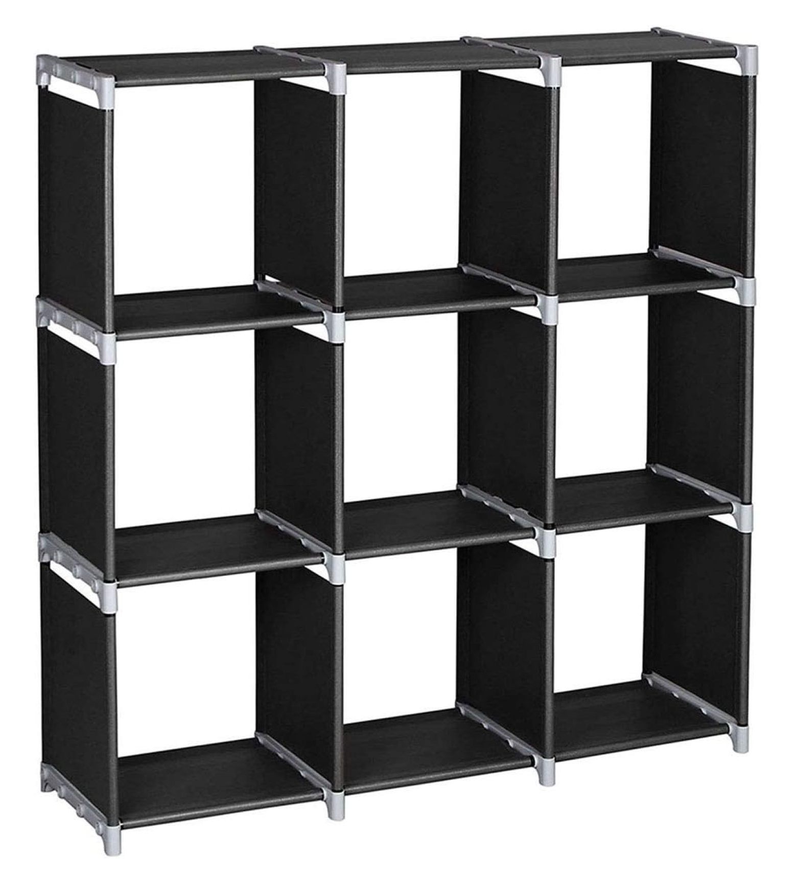 Superwum Cube Storage Organizer Interlocking Plastic Cubes with Divider ...
