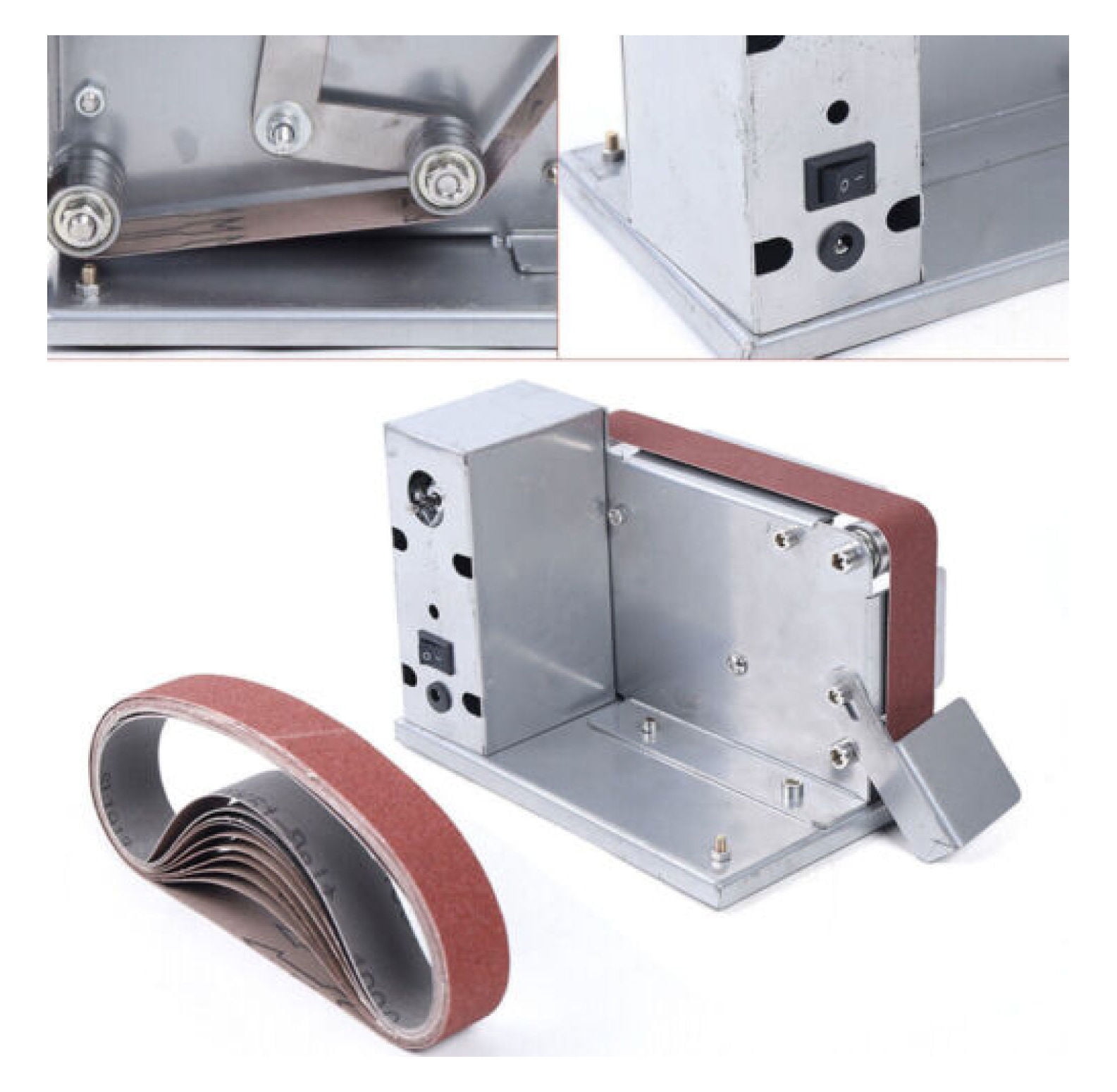 Superwum DIY Mini Belt Sander Polishing Grinding Machine Sharpener ...