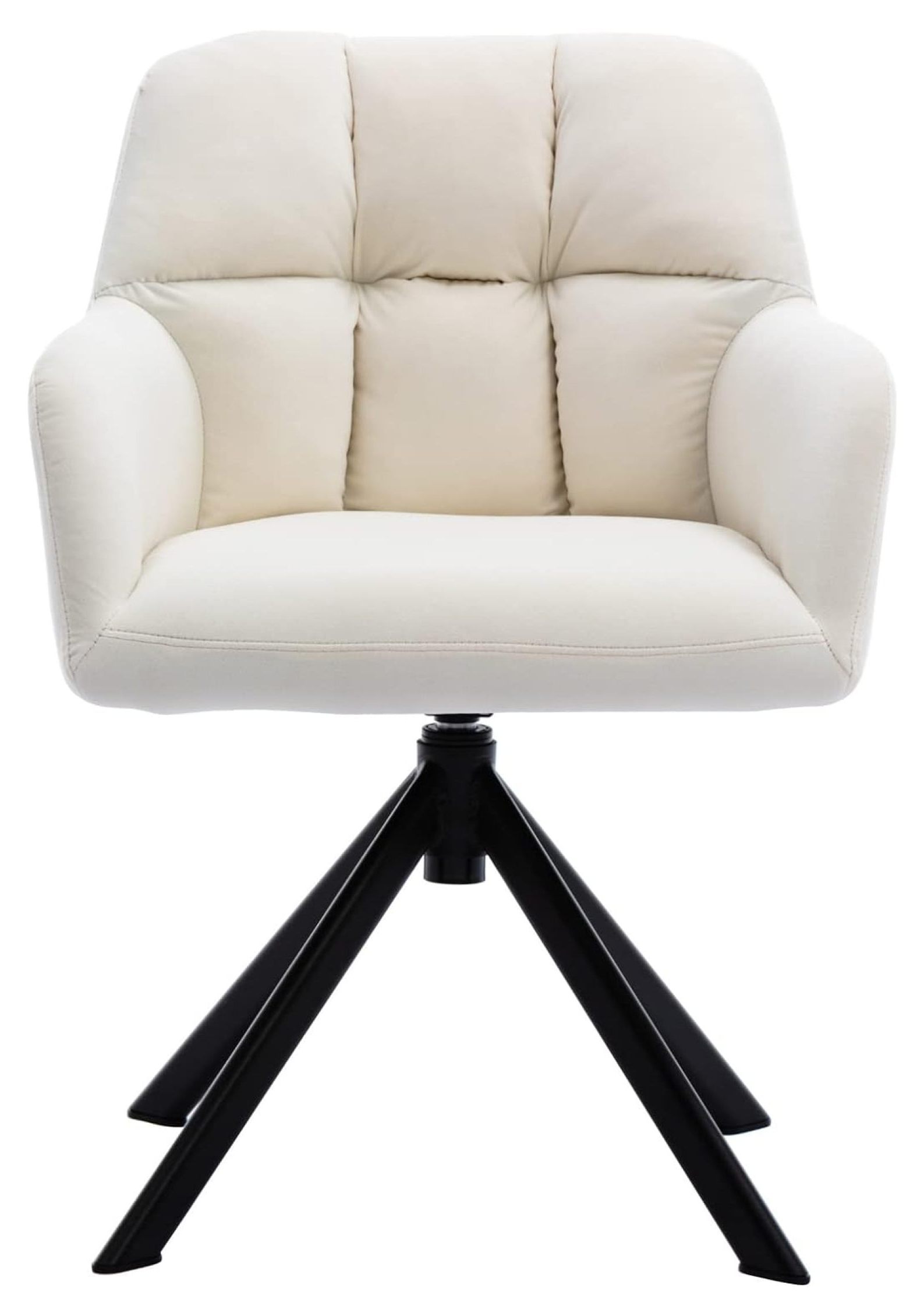 Superwum Desk Chair No Wheels Velvet Home Office Chair Cute Swivel Arm ...