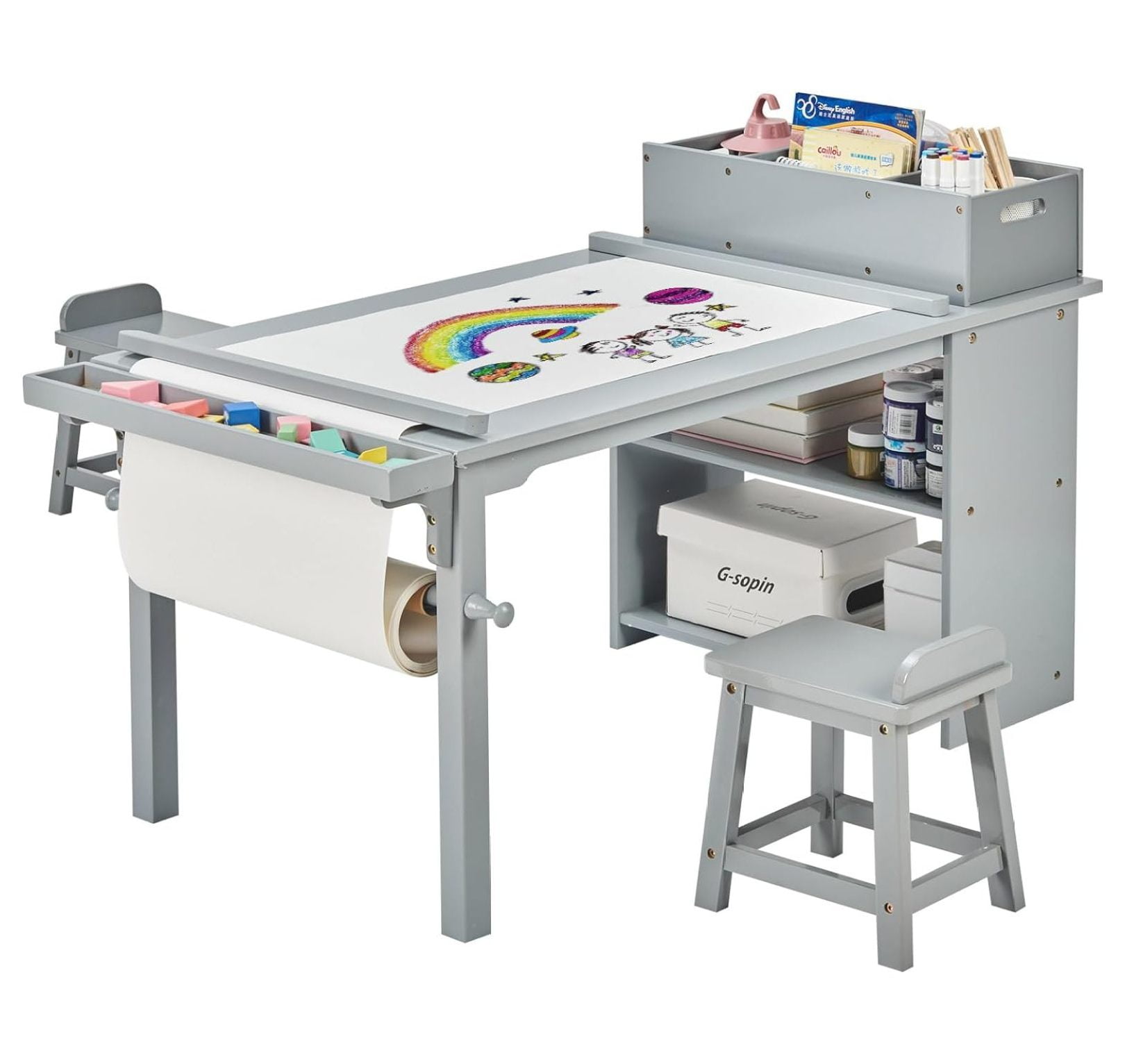 Superwum Drawing and Art Table & Chair Set for Toddlers - Portable ...