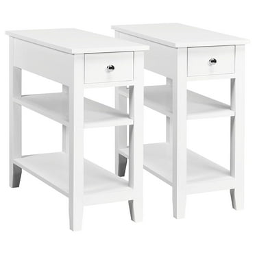 Overbed Nightstand, Wood Height Adjustable Overbed End Table with ...