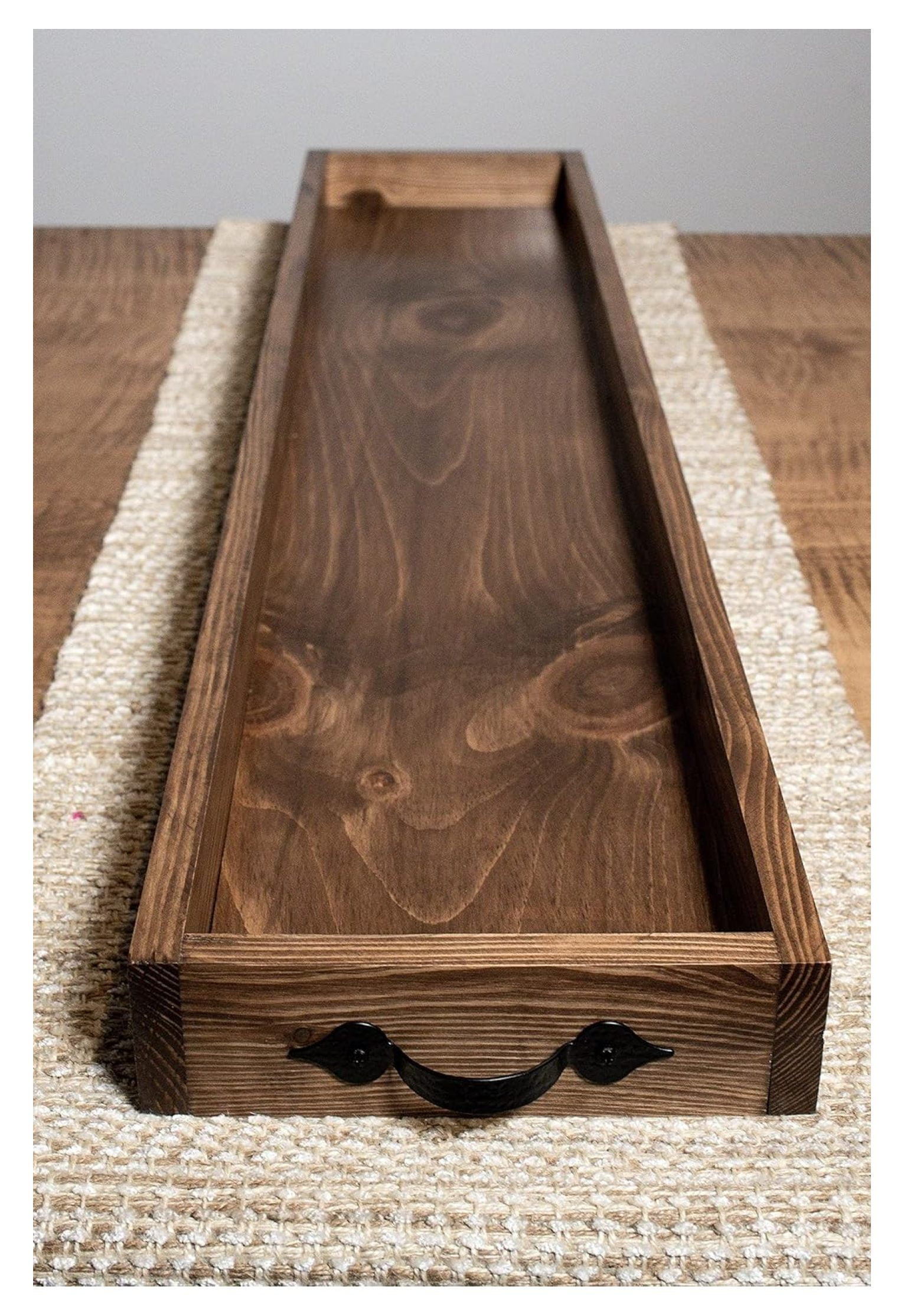 Superwum Farmhouse table trough-farmhouse table decor-tray for decor ...