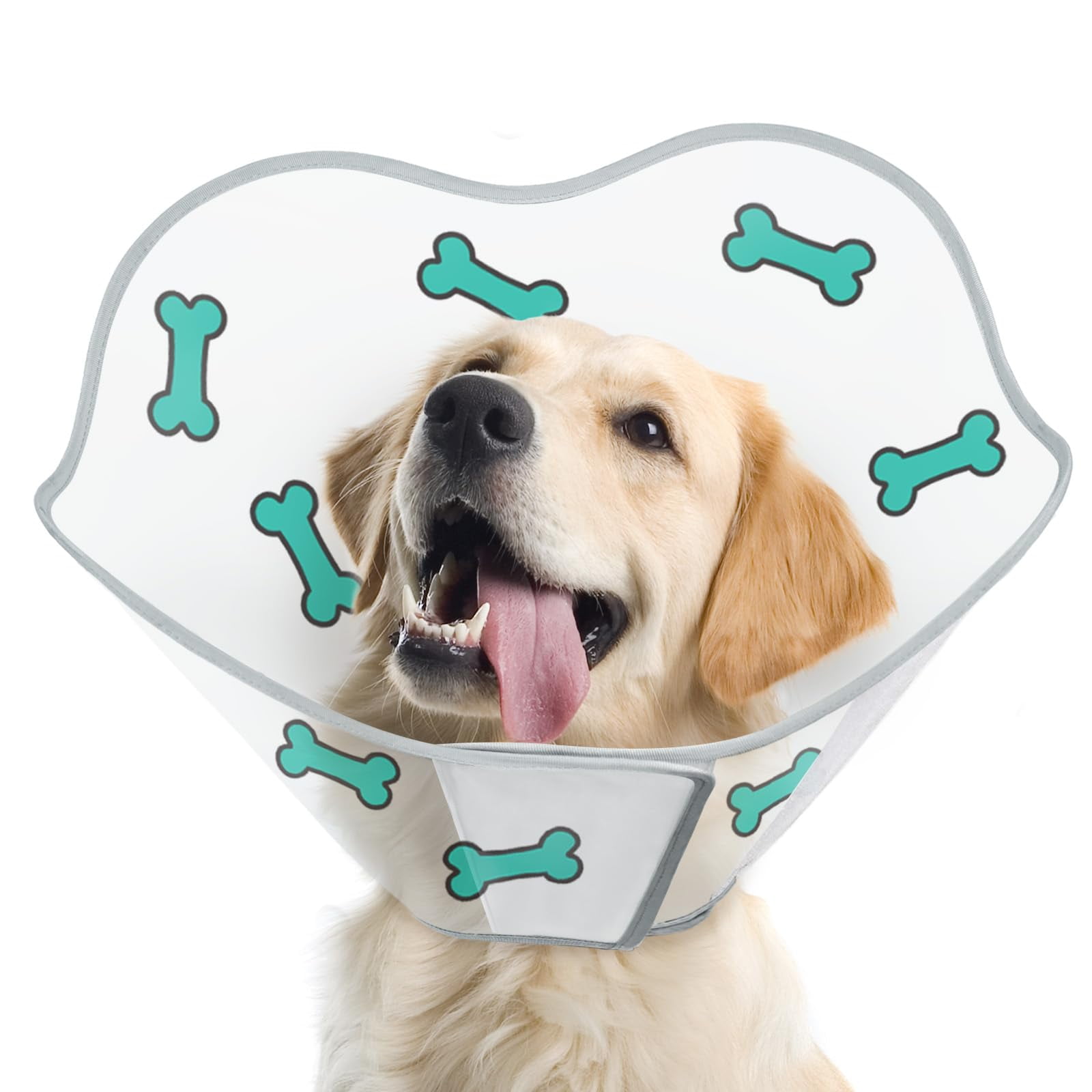 Supet Dog Cone for Dogs After Surgery, Comfortable Dog Cones for Large ...