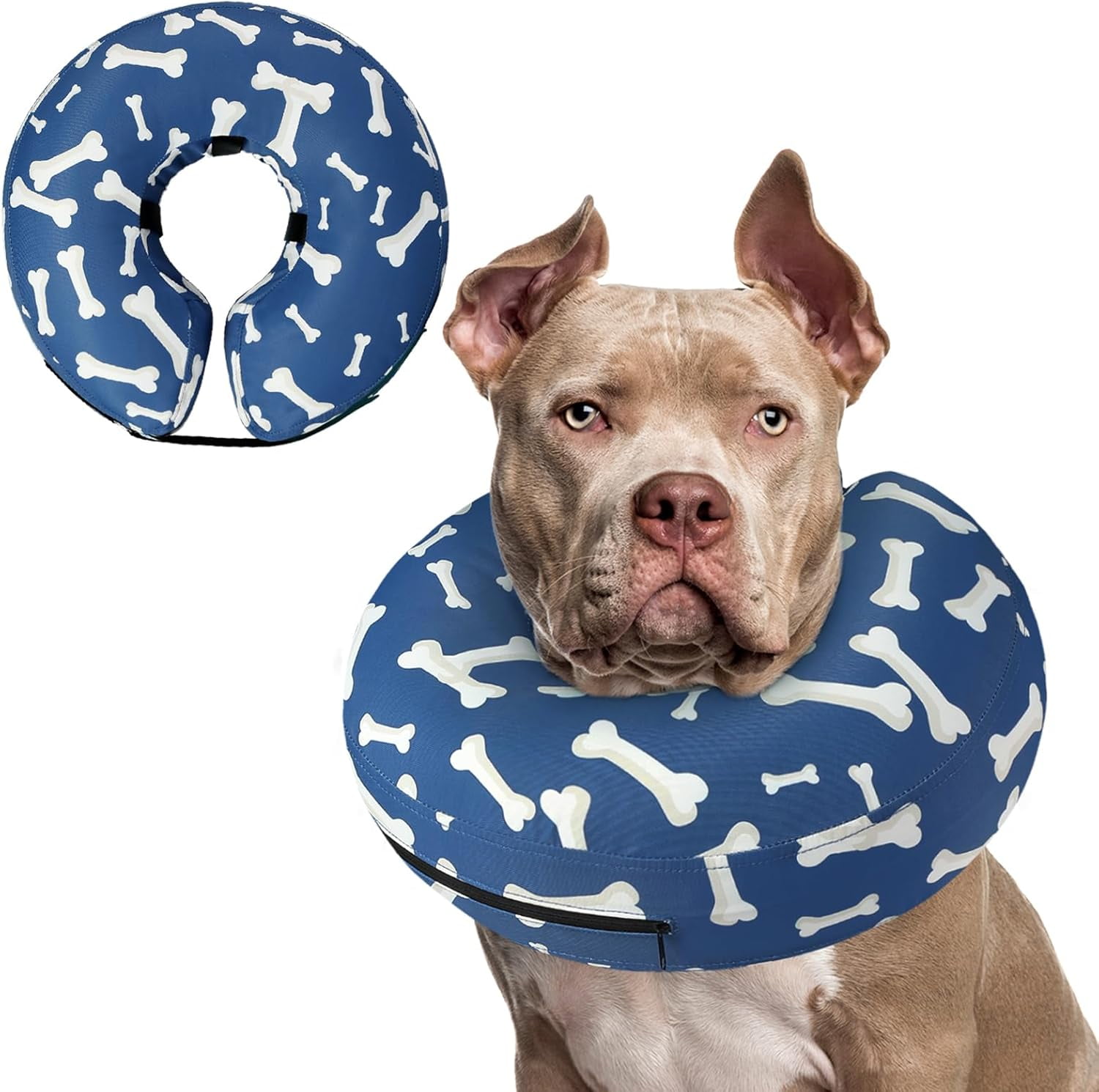 Supet Inflatable Dog Cone Collar Alternative After Surgery, Doggie Neck ...