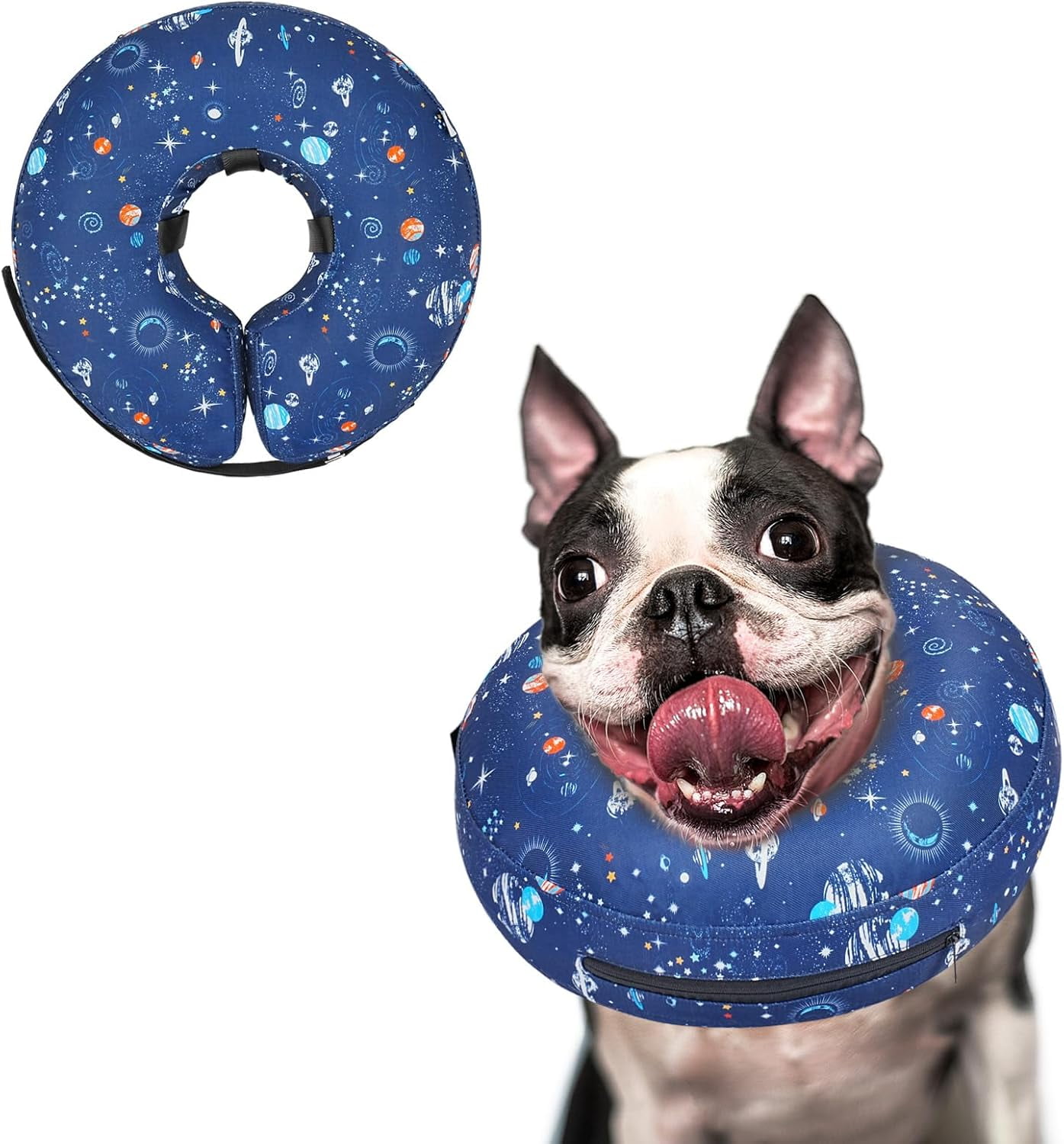Supet Inflatable Dog Cone Collar Alternative After Surgery, Doggie Neck ...