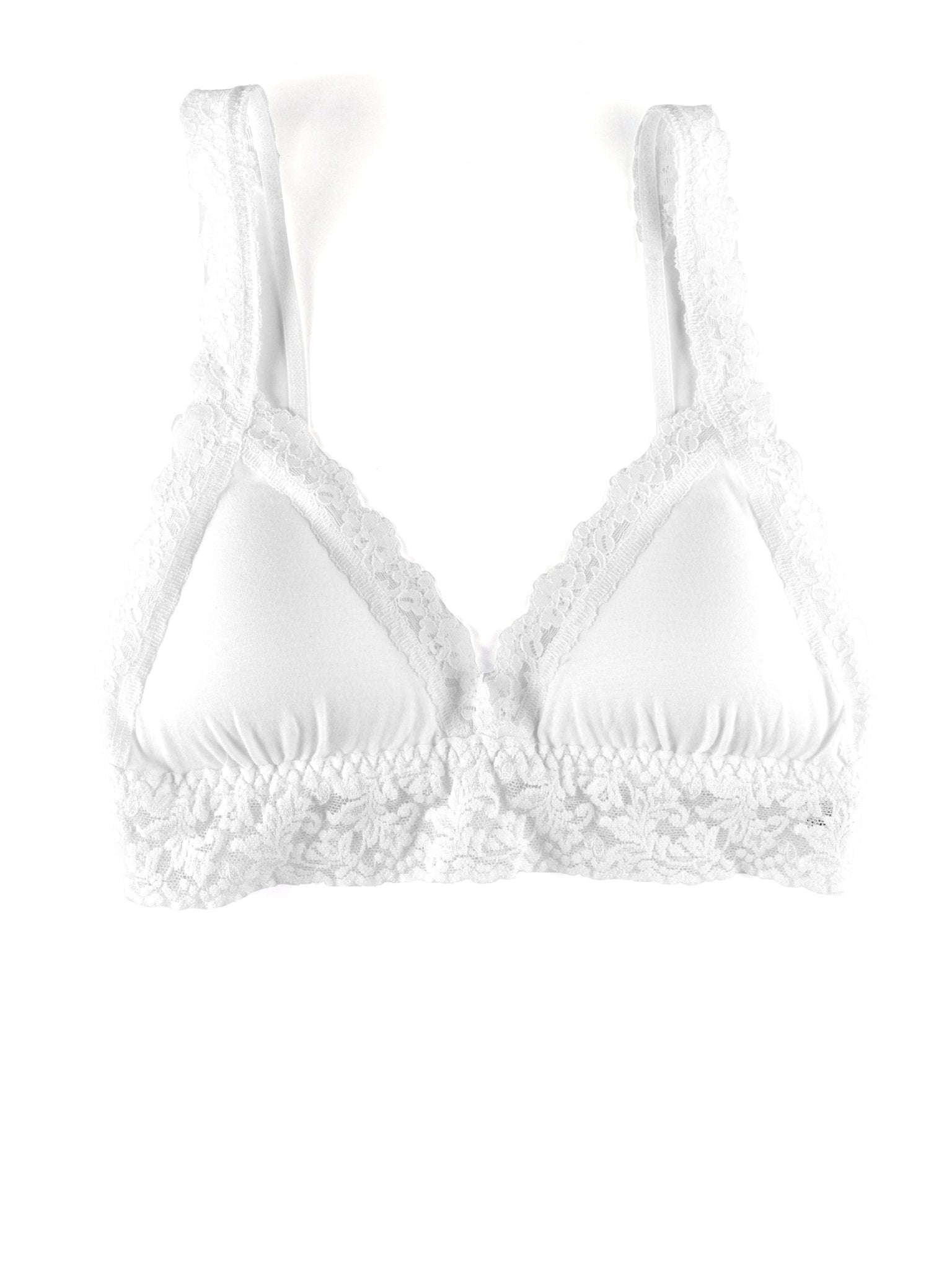 hanky panky Cotton with A Conscience Padded Bralette White MD - Walmart.com