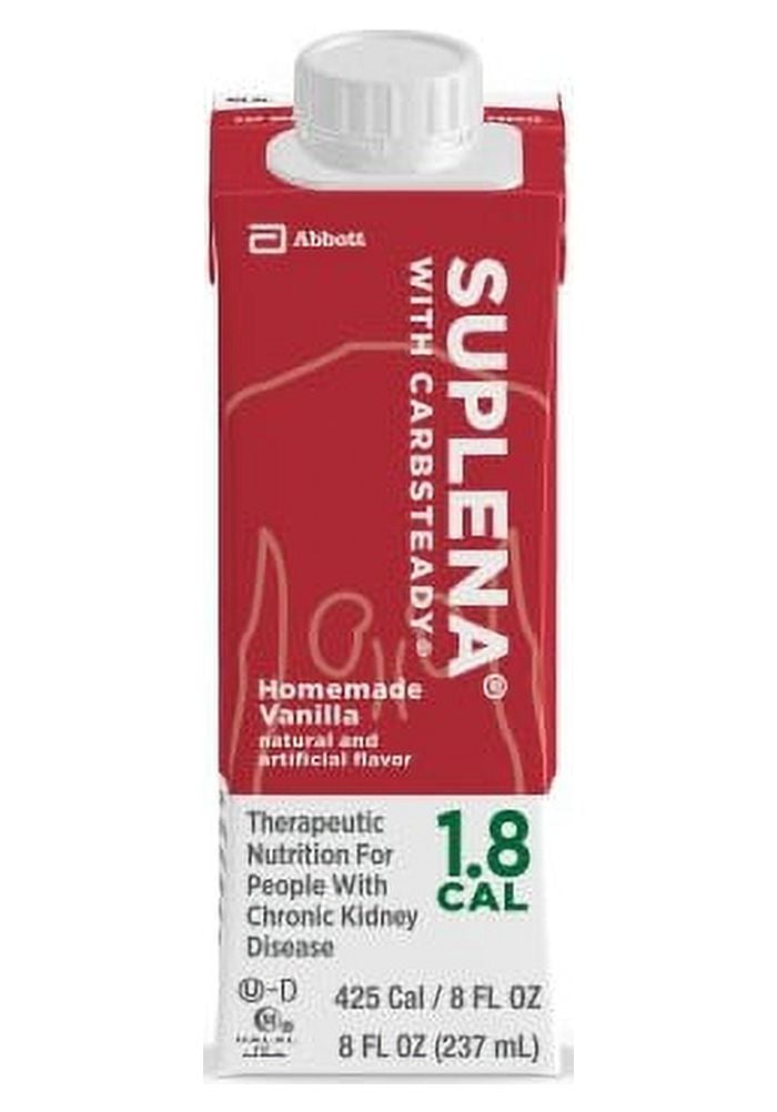 Suplena Vanilla Formula, 8 Ounce Cartons, with Carb Steady for CKD ...