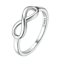925 Sterling Silver Infinity Symbol Wedding Band Ring, Nickel Free Sz 7 ...