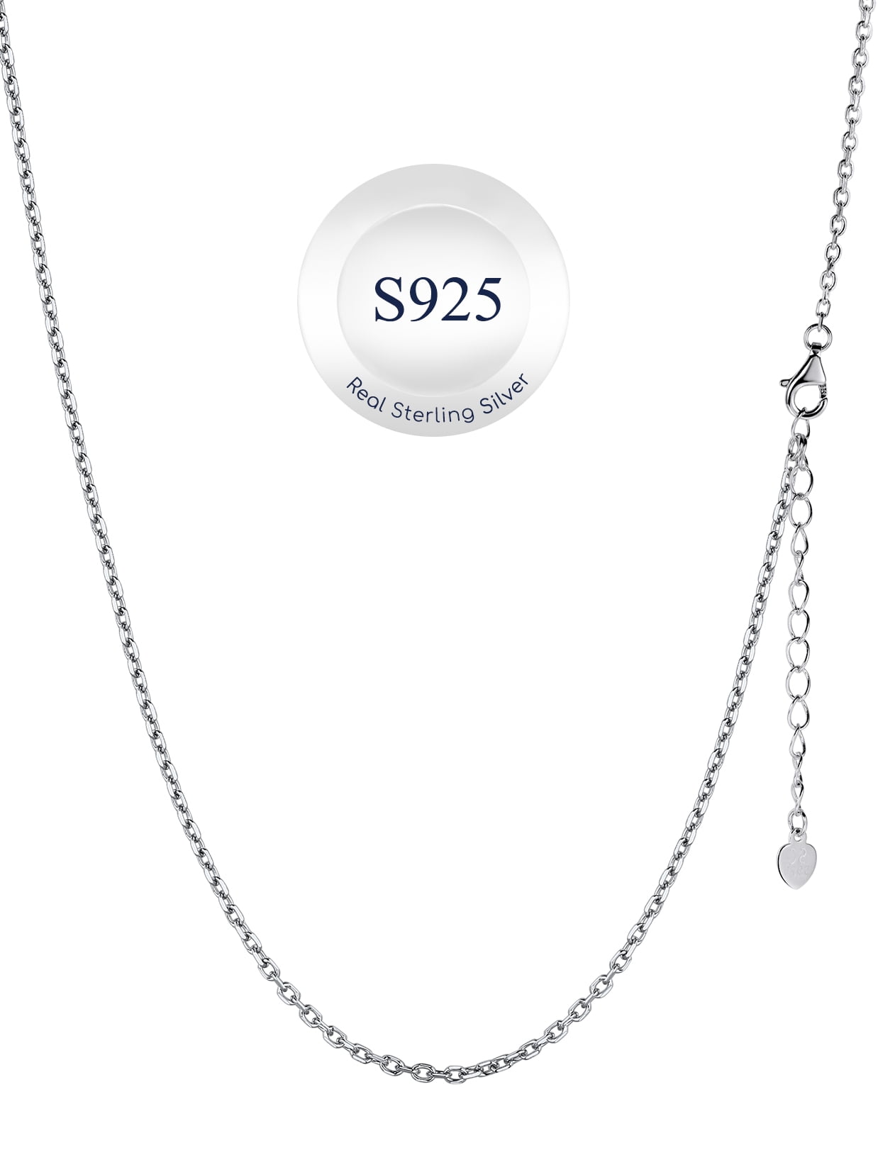 Suplight Silver Chain for Women 925 Sterling Silver Necklace 1.5MM ...