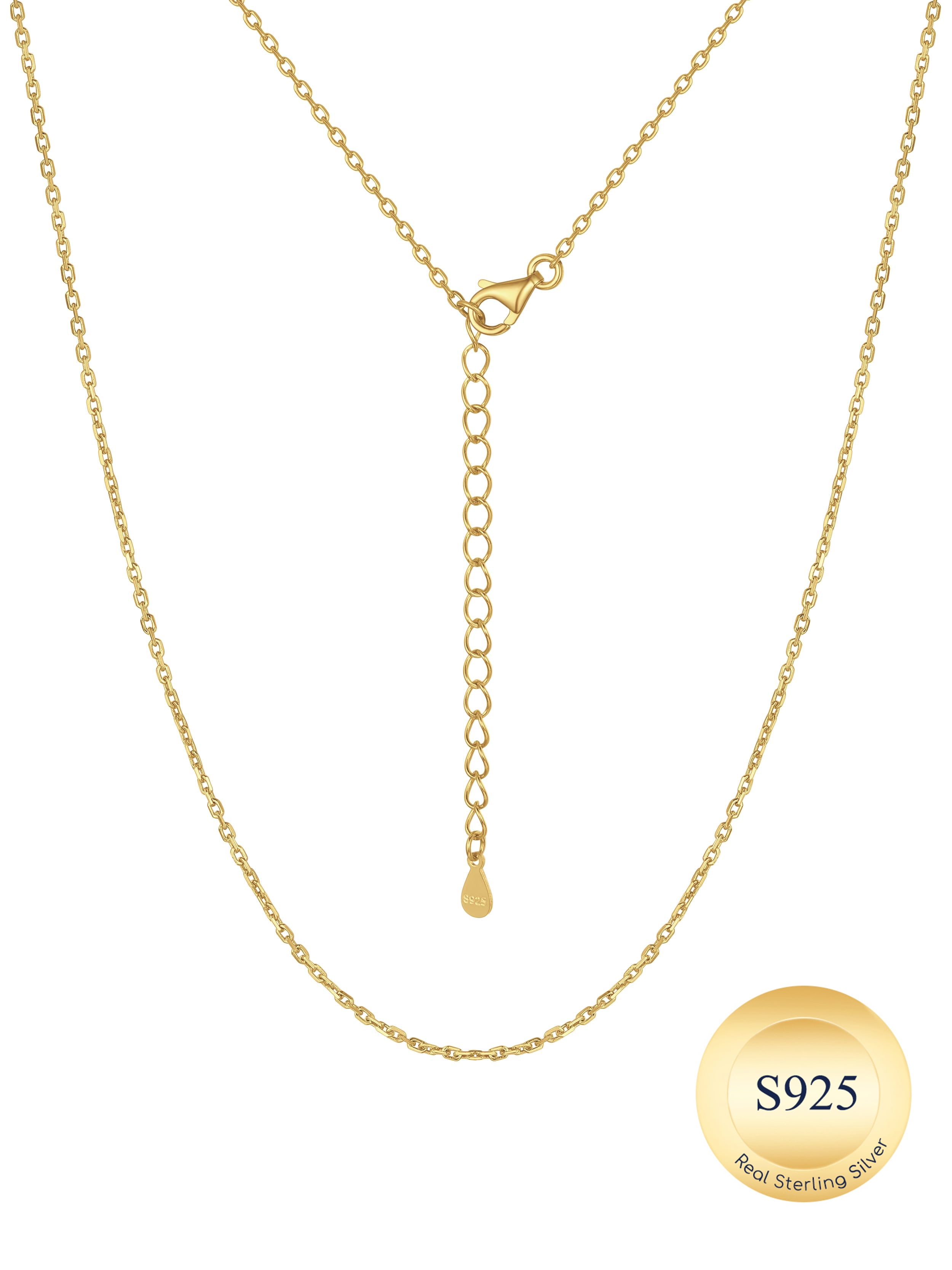 Suplight Silver Chain for Women 925 Sterling Silver Necklace 1.5MM ...