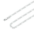 Suplight 925 Sterling Silver 3mm/5mm Figaro Chain Necklace for Men ...