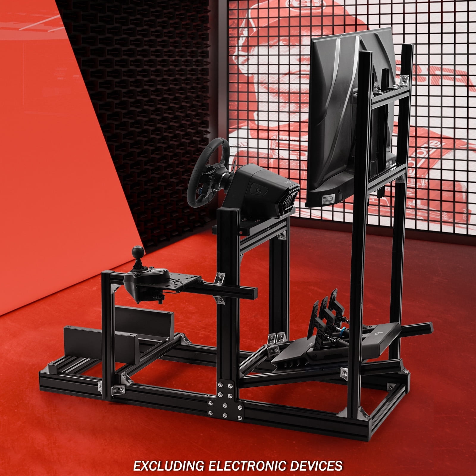Supllueer 4080 Aluminum Racing Simulator Cockpit With Single Screen ...