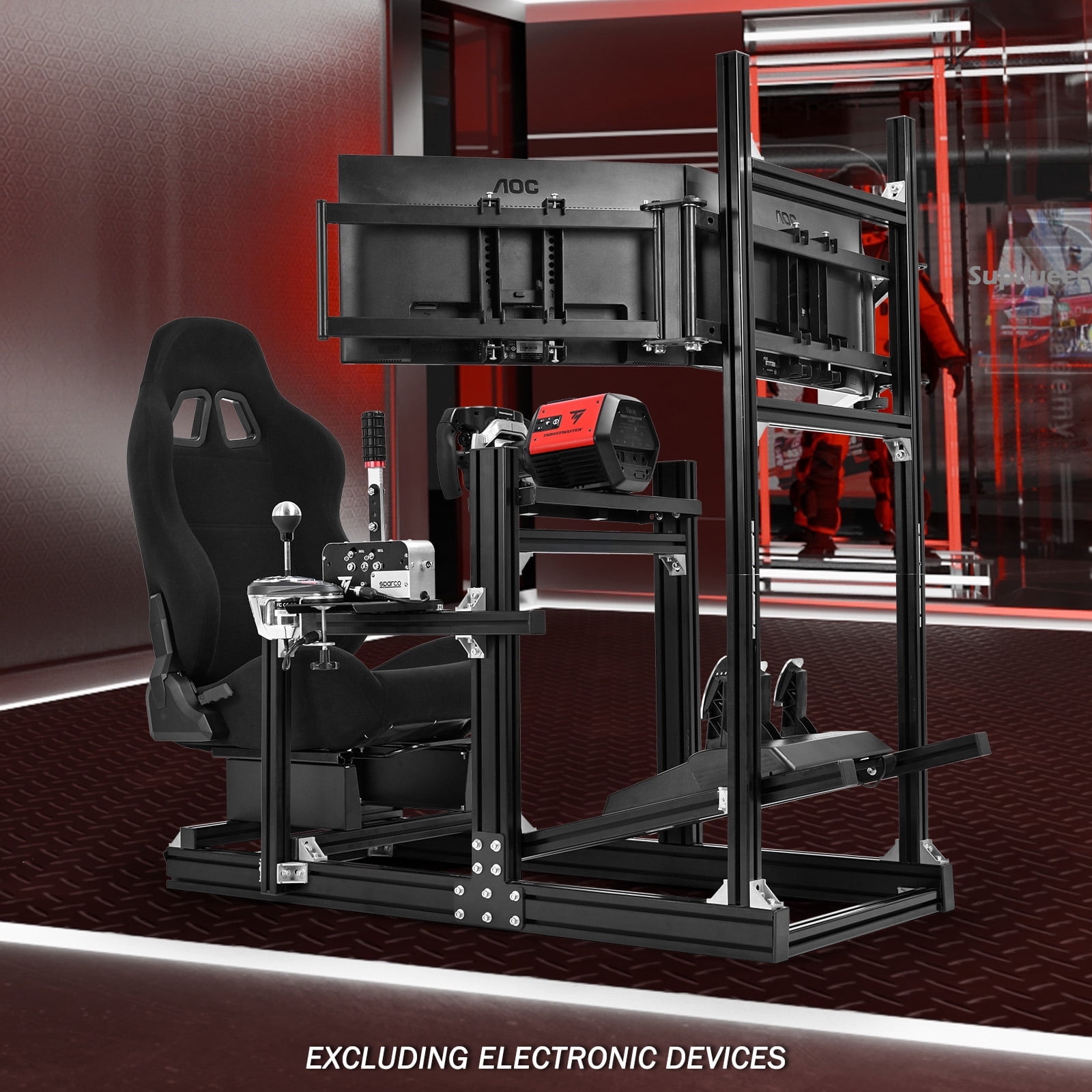 Supllueer 4080 aluminum alloy racing simulation cockpit with triple ...