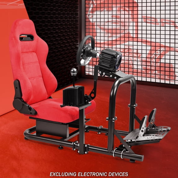 Supllueer 50MM Adjustable Racing Cockpit with Red Suede Seat Fit for ...