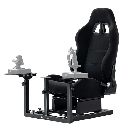 Supllueer Flight Game Mount Wheel Stand with Black Seat Fit Logitech ...