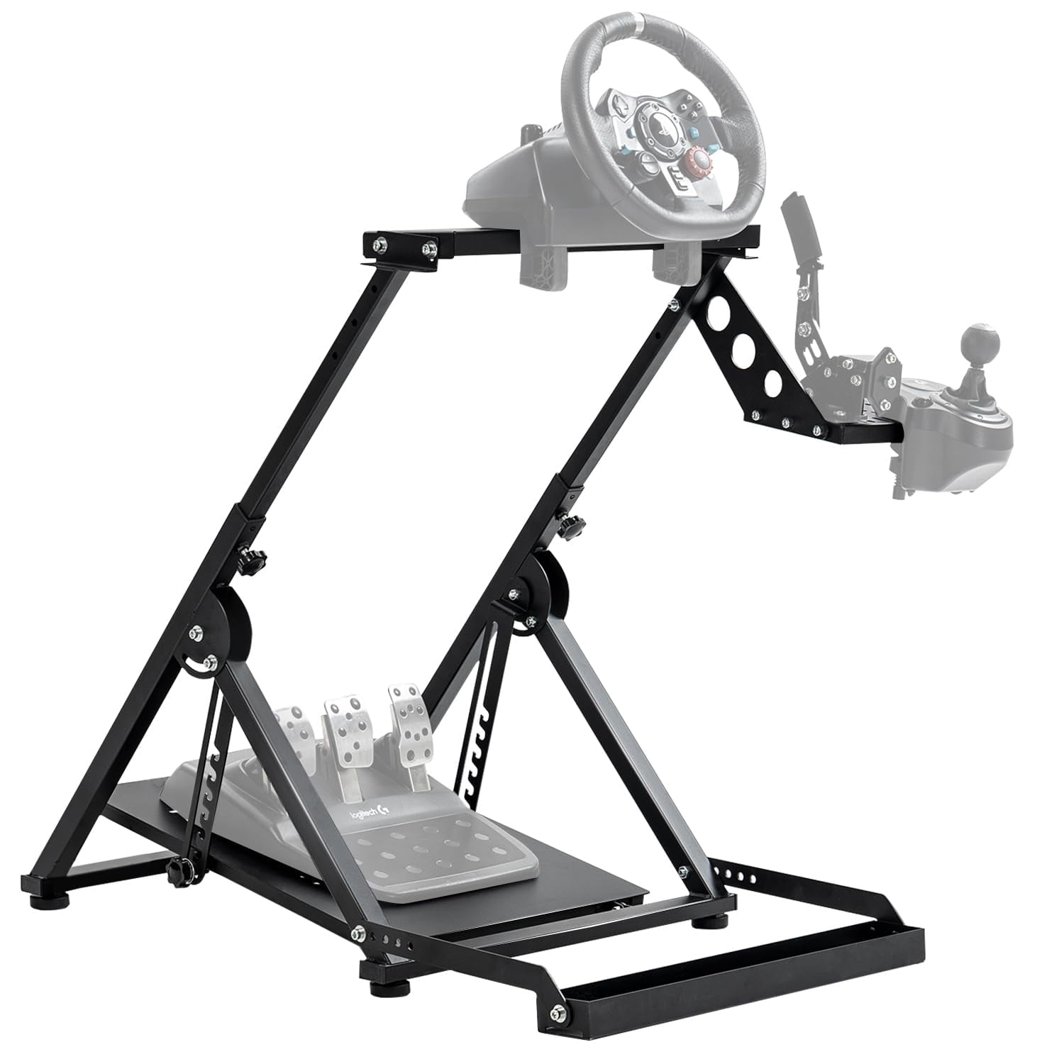 Supllueer Foldable Racing Gaming Wheel Stand with Fixed Slot Fit ...