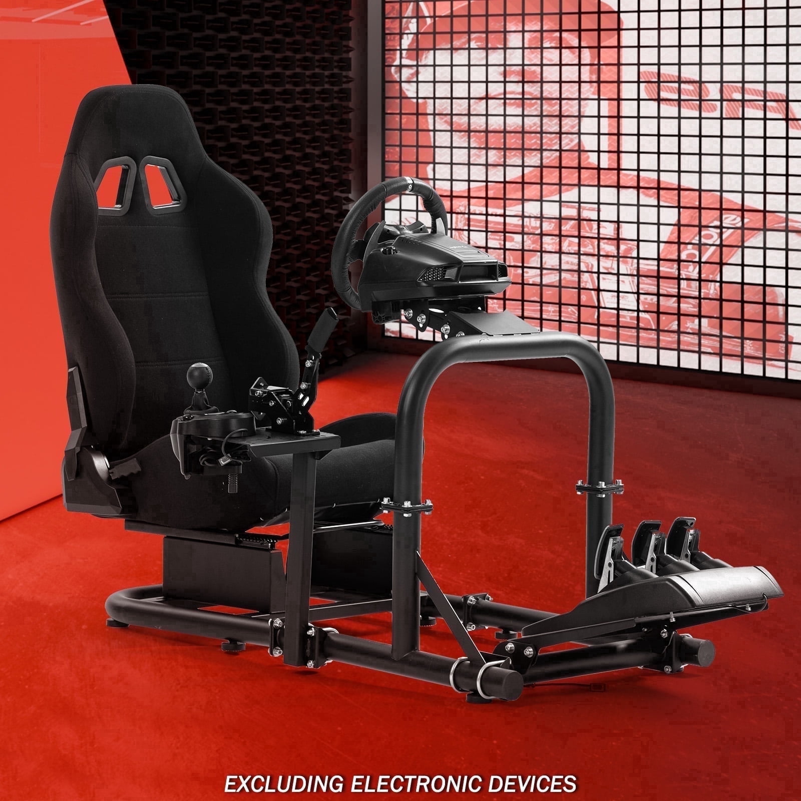 Supllueer G29 Racing Sim Cockpit with Black Seat Alloy Steel Compatible ...
