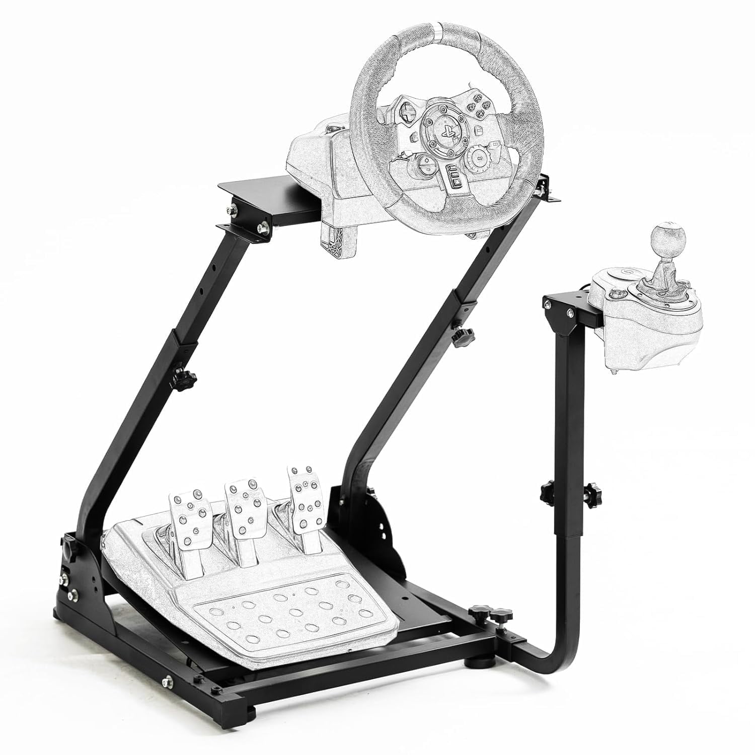 Supllueer G29 Racing Wheel Stand with Adjustable Shifter Mount Fit ...
