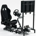 Supllueer G923 Racing Sim Cockpit with Monitor Mount &Seat Fit Logitech ...