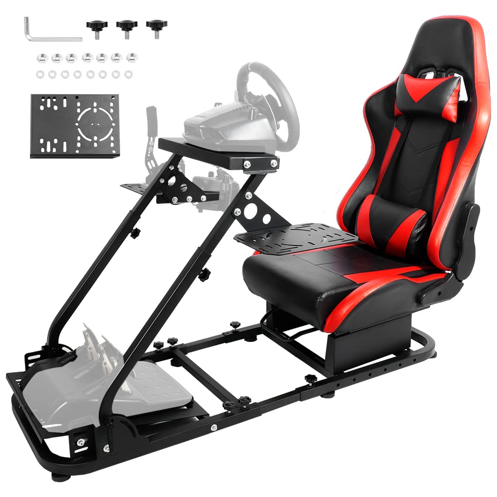Supllueer Racing Flight Sim Cockpit with Gaming Seat Fit Logitech ...