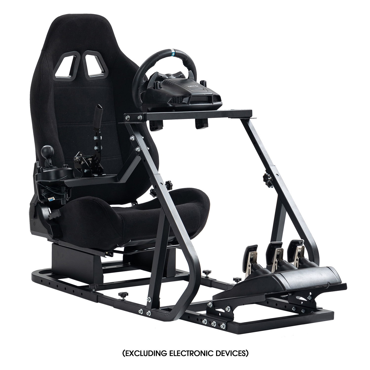 Supllueer Racing Sim Cockpit Stand Adjustable with Seat Fit Logitech ...