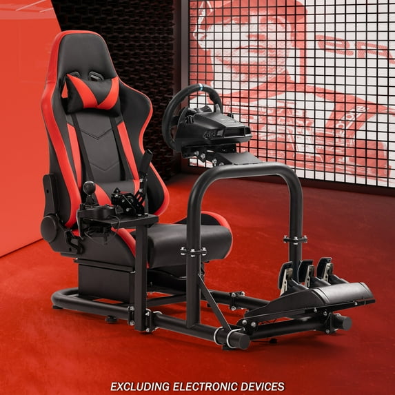 Supllueer Racing Sim Cockpit with Seat Upright Stable Fit Logitech ...