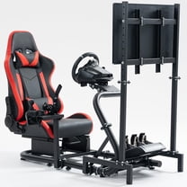 Supllueer Racing Simulator Cockpit with Display Bracket Fit Logitech ...