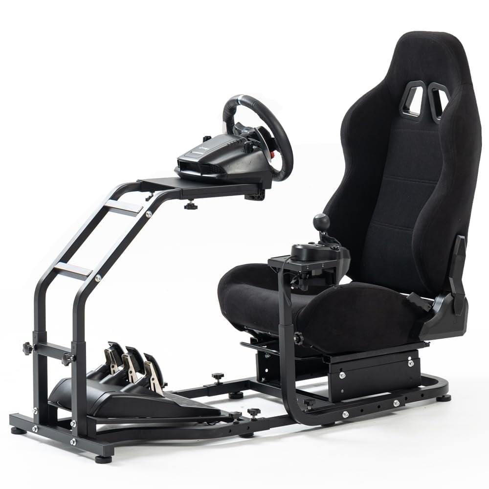 Supllueer Racing Simulator Cockpit with Seat Fit Logitech G29 G923 G920 ...