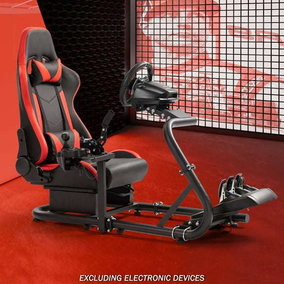 Supllueer Sim Racing Cockpit Stand with Seat Fit Logitech G29 G920 G923 ...