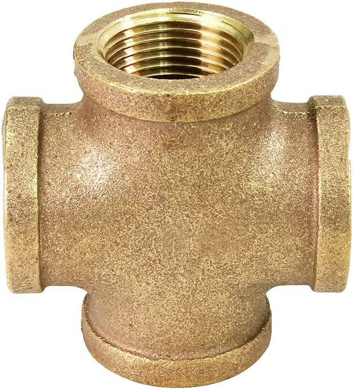 Suply Giant CSDS0034 3/4'' lead-free Four Way Brass Cross Fitting with ...
